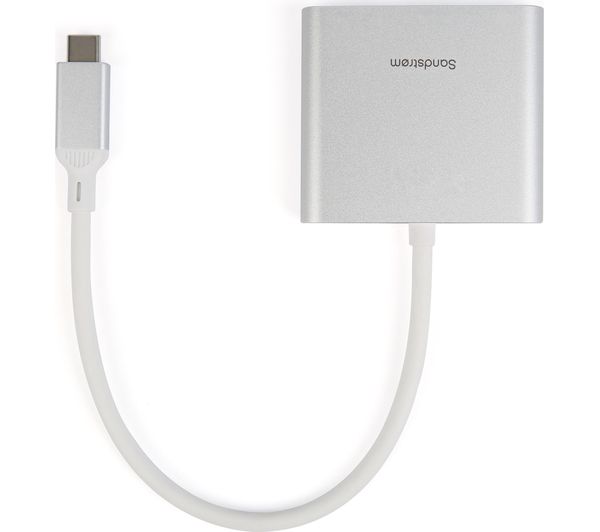 SANDSTROM S3IN1AP26 3-port USB Type-C Connection Hub - - Currys Business