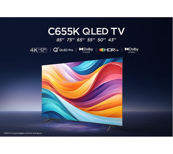 TCL 55C655K 55" Smart 4K Ultra HD HDR QLED TV with Google Assistant ...