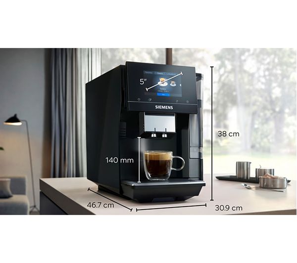 SIEMENS TP713GB9 EQ700 Smart Bean to Cup Coffee Machine - Black ...