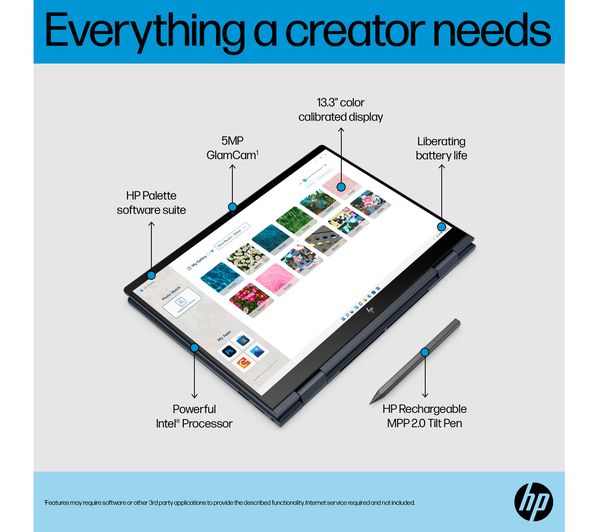 HP ENVY x360 13.3" 2 in 1 Laptop - Intel® Core™ i7, 512 GB SSD, Blue ...