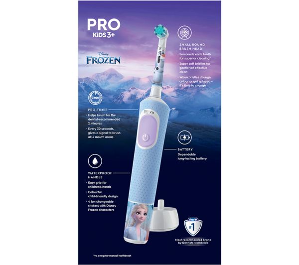 ORAL-B Vitality Pro Kids Electric Toothbrush - Disney Frozen ...