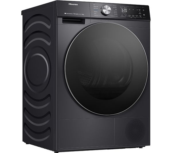 HISENSE 5S Series DH5S102BB WiFi-enabled 10 kg Heat Pump Tumble Dryer ...