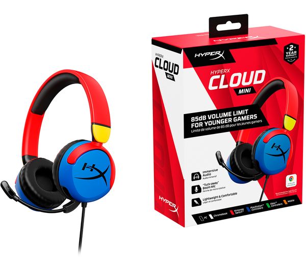 HYPERX Cloud Mini Kids Gaming Headset - Multicolour - 7G8F3AA - Currys Business