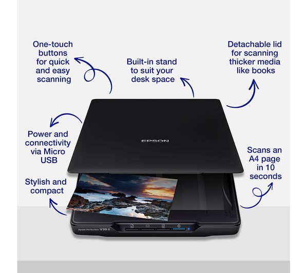 EPSON Perfection V39II Flatbed Scanner - B11B268401 - Currys Business