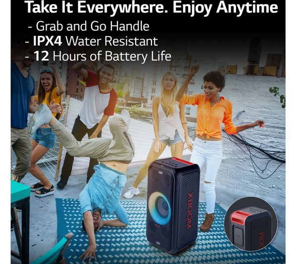 LG XBOOM XL5S Bluetooth Megasound Party Speaker - Black - XL5S - Currys ...