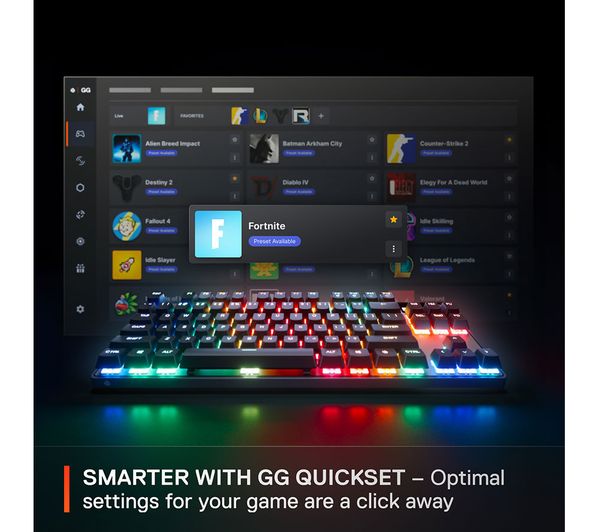STEELSERIES Apex Pro TKL Gen 3 Mechanical Gaming Keyboard - Black ...
