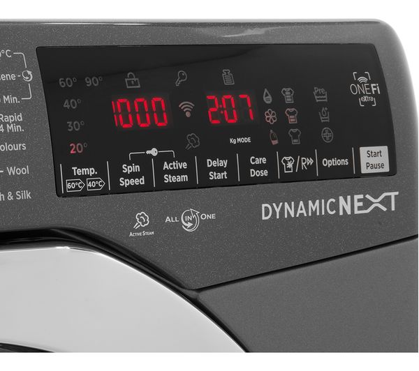 HOOVER Dynamic DWOAD 610AHC8G WiFi-enabled 10 kg 1600 Spin Washing ...