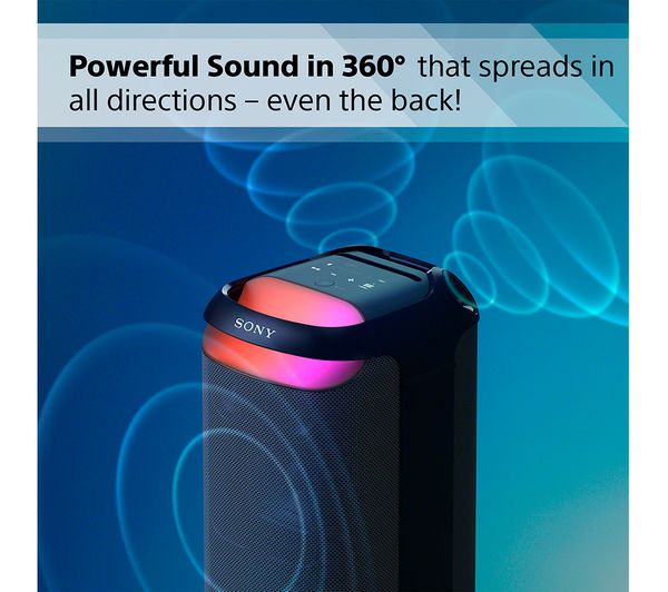 SONY XV800 Bluetooth Megasound Party Speaker - Black - 4548736144026 ...