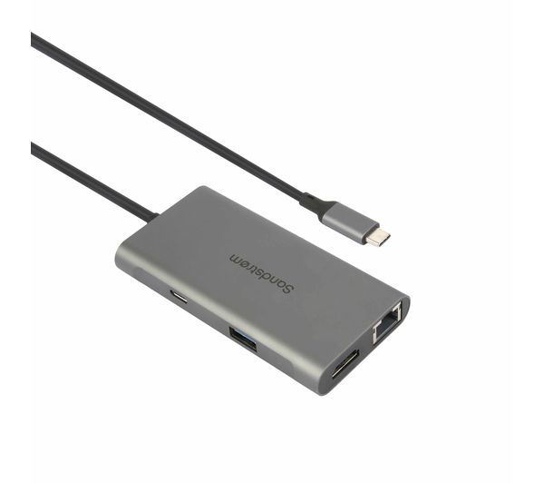 SANDSTROM S7IN1LA25 7-port USB Type-C Connection Hub - - Currys Business