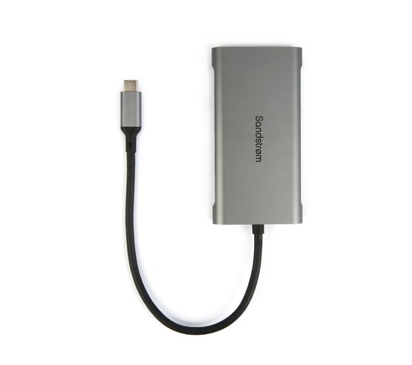 SANDSTROM S7IN1LA25 7-port USB Type-C Connection Hub - - Currys Business