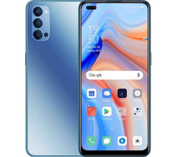 CPH2091 - OPPO Reno4 - 128 GB, Galactic Blue - Currys Business