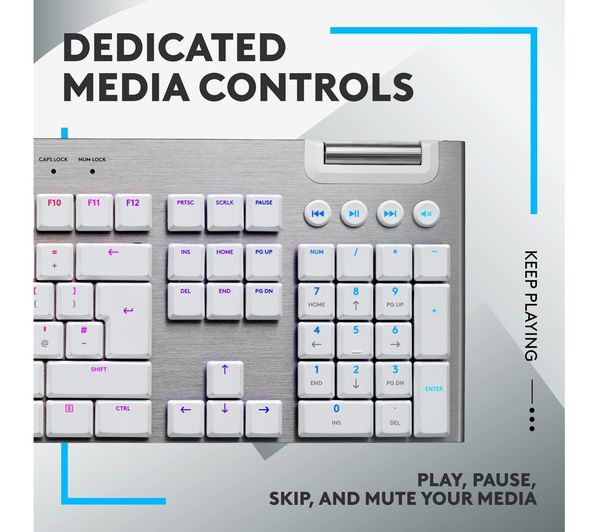 LOGITECH G815 Mechanical Gaming Keyboard - White - 920-011358 - Currys ...