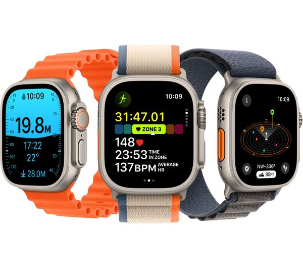 APPLE Watch Ultra 2 Cellular - 49 mm Titanium Case with Indigo Alpine ...