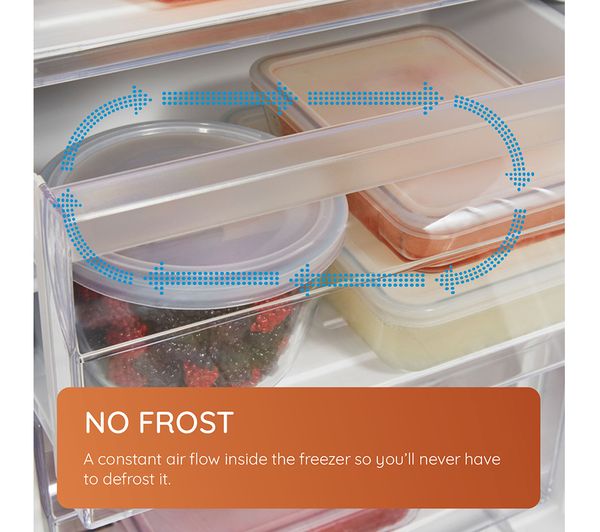 HOTPOINT Frost Free HBNF 55182 B UK 50/50 Fridge Freezer - Black ...