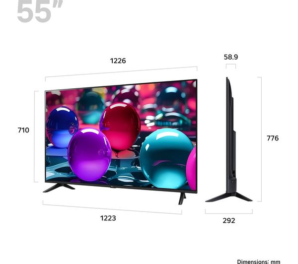 LG UA73 55" LED 4K HDR Smart TV 2025 - 55UA73006LA - 55UA73006L ...