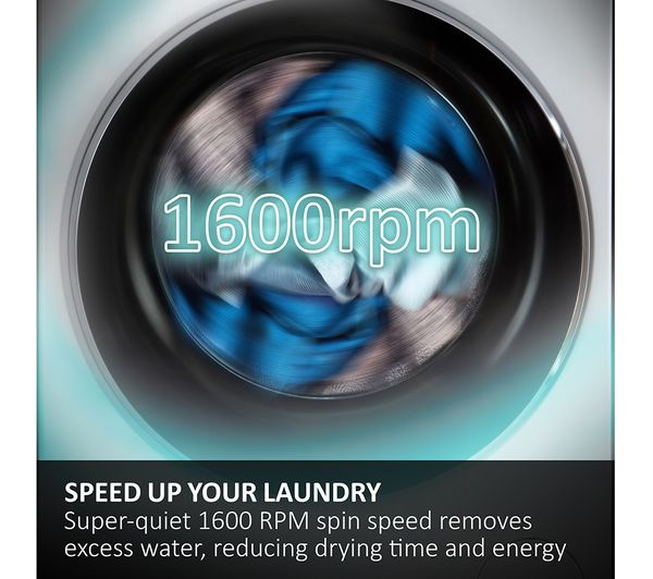 HAIER HWQ90B416FWB Integrated 9 kg 1600 Spin Washing Machine - 31801003 ...