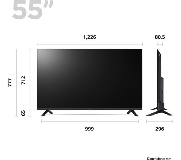 LG 55UR73006LA 55" Smart 4K Ultra HD HDR LED TV - 55UR73006L - Currys ...