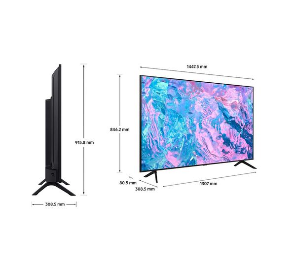 SAMSUNG UE43CU7020KXXU 43" Smart 4K Ultra HD HDR LED TV ...