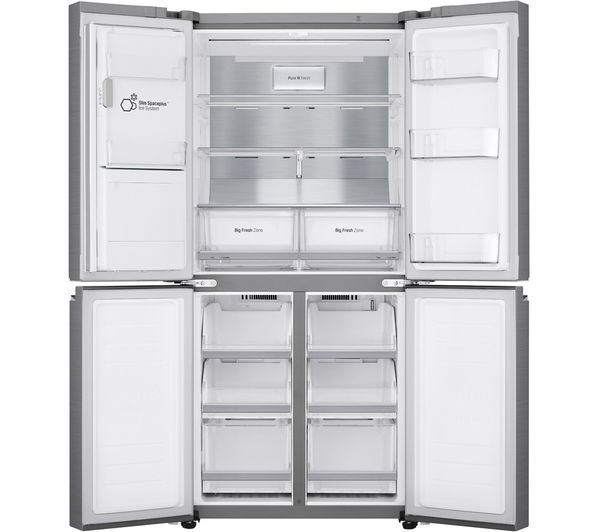 LG NatureFRESH GML844PZ6F Slim American-Style Fridge Freezer - Shiny ...