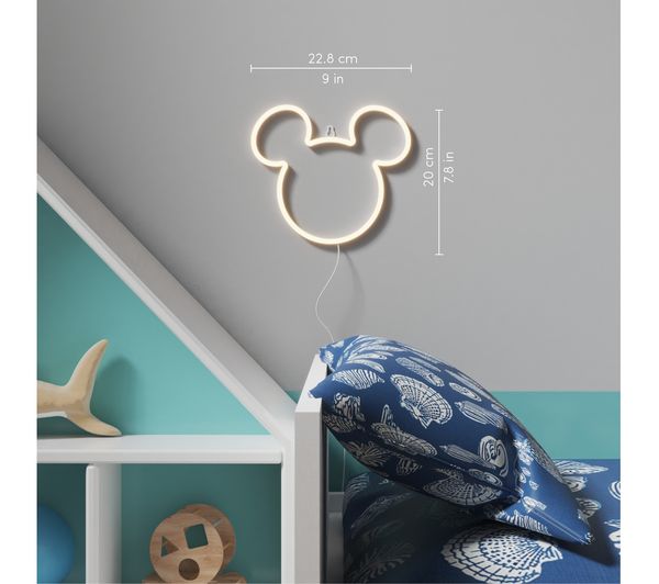 YELLOWPOP Disney Mickey Mouse LED Neon Wall Light - 79624 - Currys Business