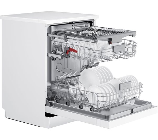 SAMSUNG Series 7 DW60CG550FWQEU Full Size Dishwasher - White ...
