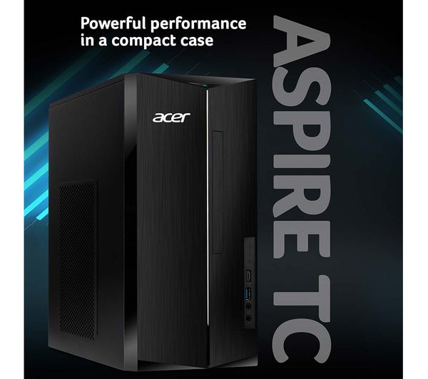 ACER Aspire TC-1785 Desktop PC - Intel® Core™ i7, 1 TB SSD, Black - DT ...