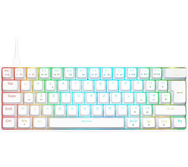 SMANOS C-450 Mini Pro RGB Mechanical Gaming Keyboard - White - 396147 ...