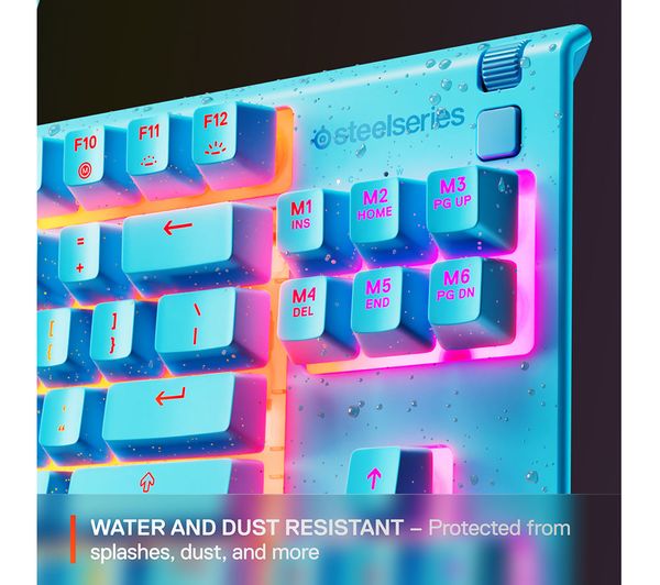 STEELSERIES Apex 3 TKL Gaming Keyboard - Aqua - 64934 - Currys Business