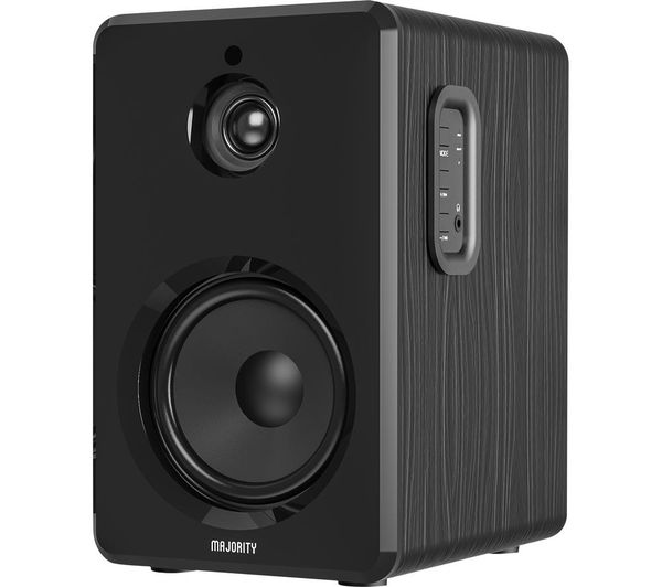 MAJORITY D40 Bluetooth Bookshelf Speakers - Black - 75295 - Currys Business