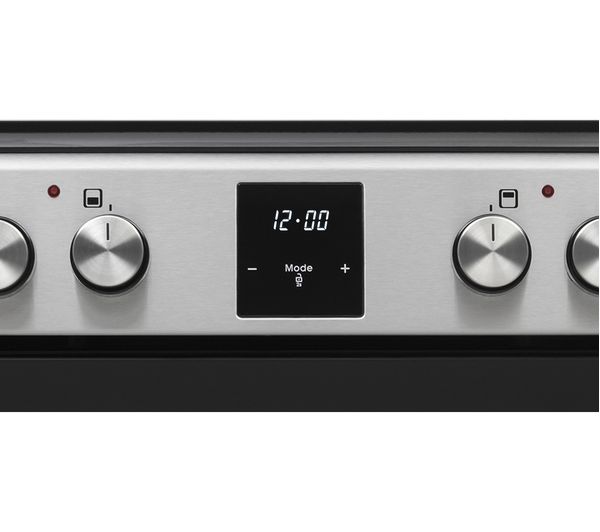 KENWOOD KDC66SS22 60 cm Electric Ceramic Cooker - Silver - - Currys ...