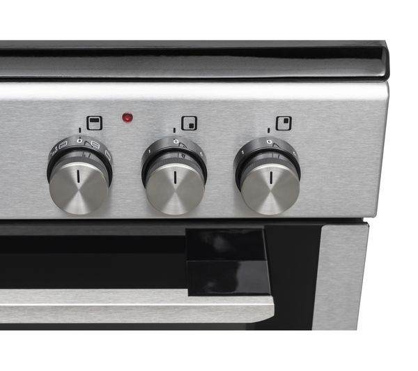 KENWOOD KDC66SS22 60 cm Electric Ceramic Cooker - Silver - - Currys ...