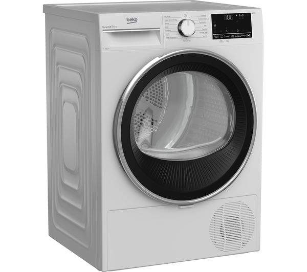 BEKO Pro B3T4811DW 8 kg Condenser Tumble Dryer - White - 7182483480 ...