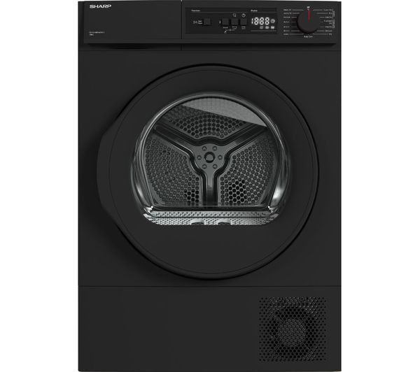 SHARP KD-NHA0S6GM1D-EN 10 kg Heat Pump Tumble Dryer - Matte Black - KD ...