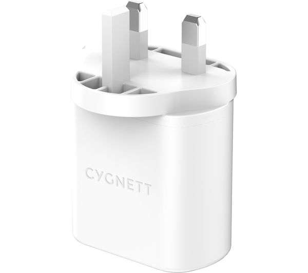 CYGNETT PowerPlus 32 W USB Type-C & USB Charger - White - CY3622POFLW ...