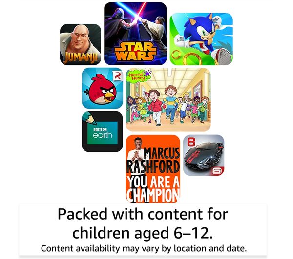 AMAZON Fire HD Pro 8" Kids (ages 6-12) Tablet (2022) - 32 GB, Pink ...