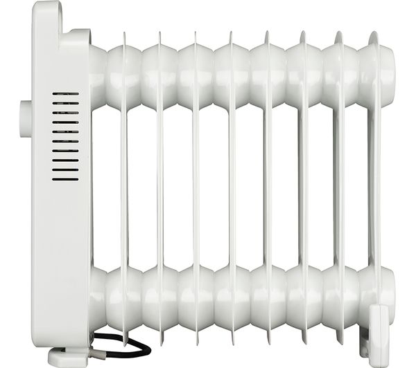 LOGIK L09MOR23 Portable Oil-Filled Radiator - White - - Currys Business