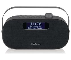 SANDSTROM SF-DABG18 Portable DAB+/FM Bluetooth Radio - Grey - - Currys ...