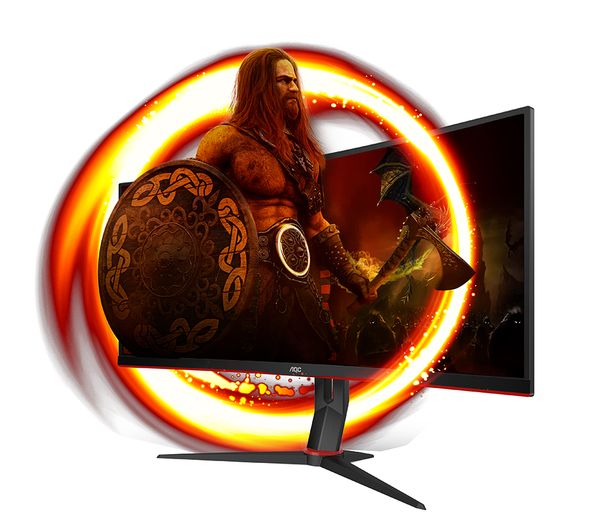 AOC CU34G2X/BK Wide Quad HD 34" Curved VA Gaming Monitor - Black & Red ...