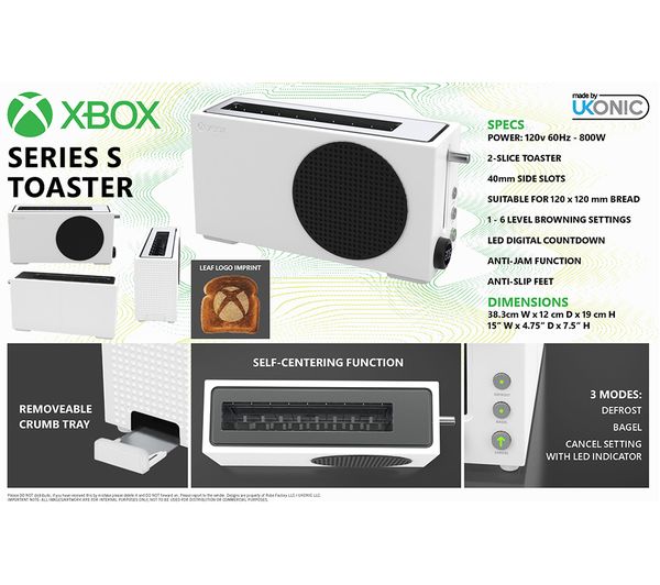 XBOX Series S Toaster - 18083 - Currys Business