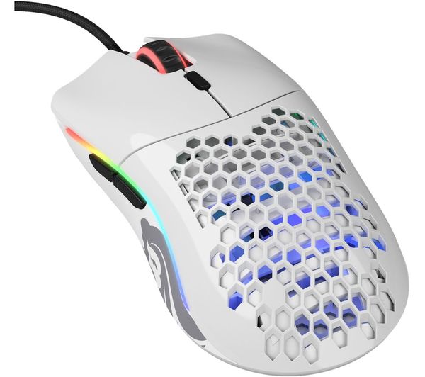 GLORIOUS Model O RGB Optical Gaming Mouse - Gloss White - KB-001-GR ...