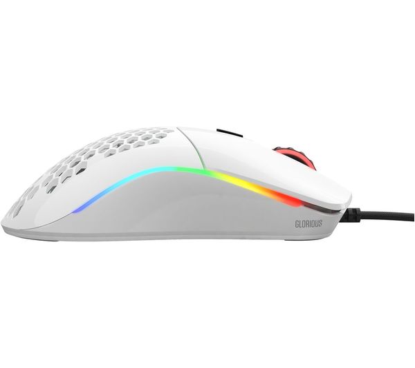GLORIOUS Model O RGB Optical Gaming Mouse - Gloss White - KB-001-GR ...