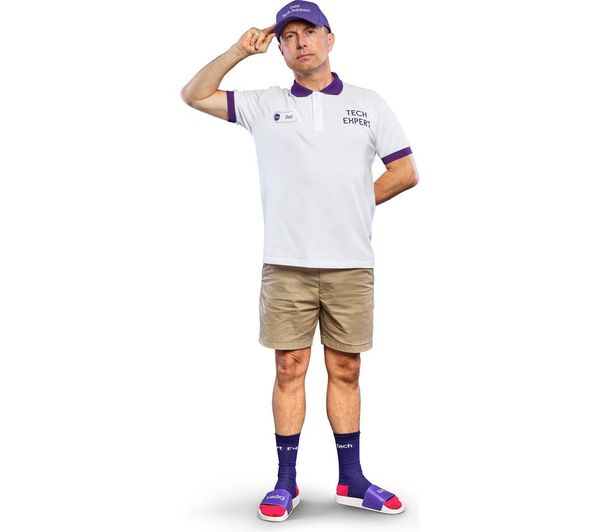 CURRYS Unpaid Taxi Driver Polo Shirt - White & Purple, Extra Large ...