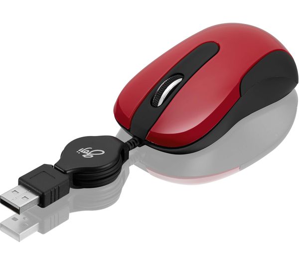 GOJI GRETMRD17 Optical Mouse - Red - - Currys Business