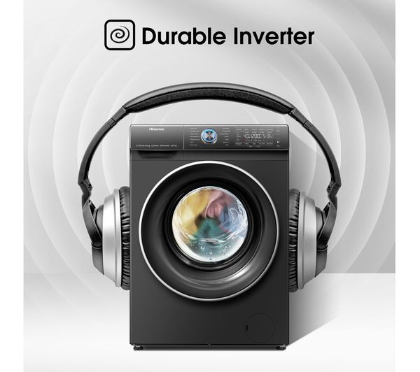 HISENSE QR Series WDQR1014EVAJMB 10 kg Washer Dryer - Black ...