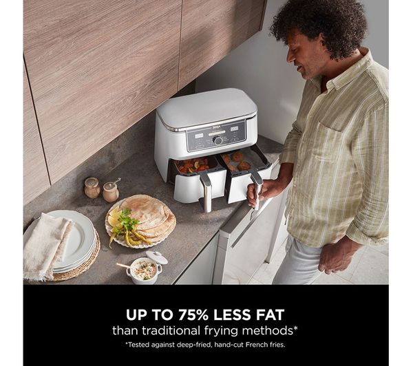 NINJA Foodi MAX Dual Zone AF400UKWH Air Fryer - White - AF400UKWH - Currys Business