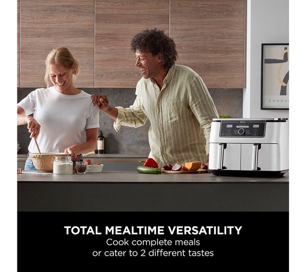 NINJA Foodi MAX Dual Zone AF400UKWH Air Fryer - White - AF400UKWH - Currys Business
