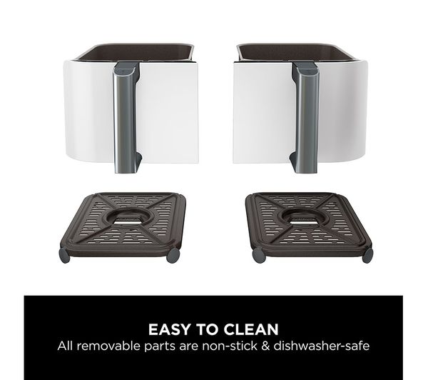 NINJA Foodi MAX Dual Zone AF400UKWH Air Fryer - White - AF400UKWH - Currys Business