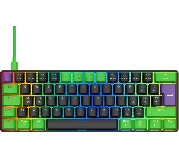 NOS C-450 Mini Pro RGB Mechanical Gaming Keyboard - Riddle - 396156-UK ...