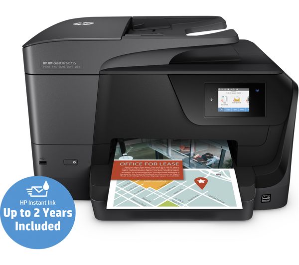 HP OfficeJet Pro 8715 All-in-One Wireless Inkjet Printer with Fax ...