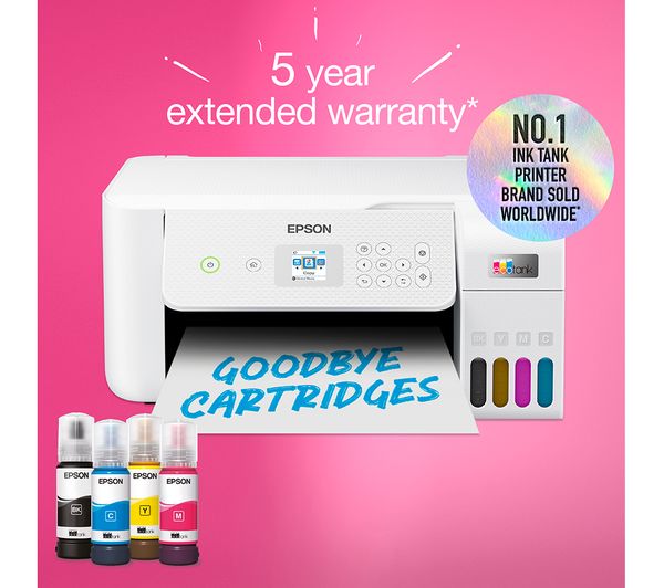 EPSON EcoTank ET-2826 All-in-One Wireless Inkjet Printer - C11CJ66403 ...
